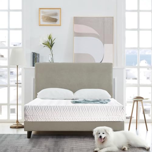 King Size Mattress, 10 Inch Gel Memory Foam Mattress in a Box for Cool Sleep, Medium Firm Mattress for Pressure Relief, CertiPUR-US Certified, Made in USA (King)