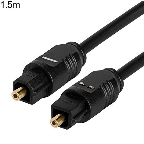 Car Audio Cable Compatible Adapter Stereo Jack Cables LTra5jCCun, 7.1 Surround Sound Fiber Optical Digital Toslink Audio Practical Cable Speaker TV Cord - Black 1M