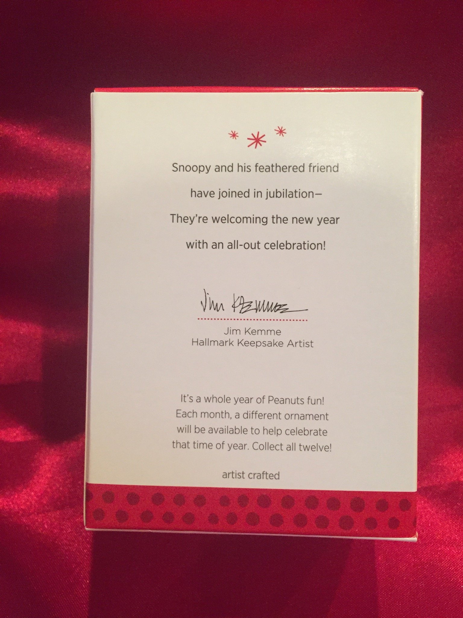 Hallmark Keepsake Ornament The Peanuts Gang New Years Celebration 6th in Series 2013