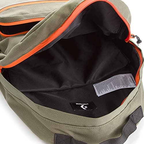 Converse Unisex-Adult's Go 2 Backpack (Surplus Green/Mandarin, One Size)