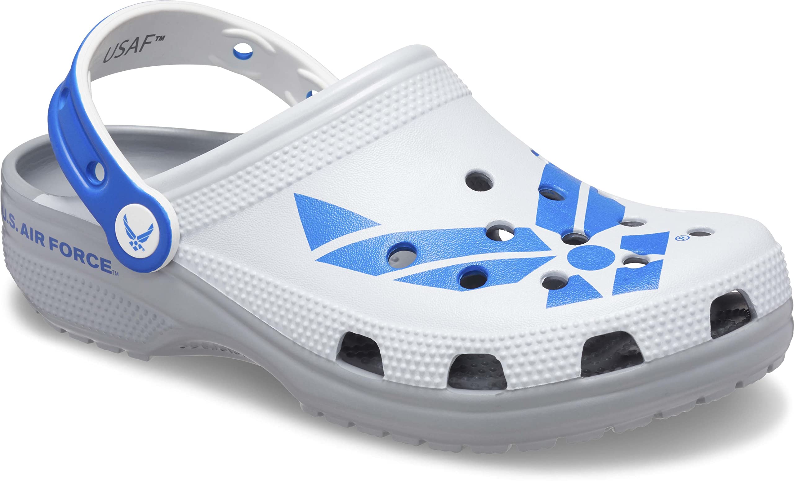 Crocs Unisex Classic United States Military Clogs, Air Force, 12 Women/10 Men