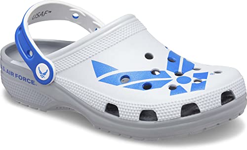 Crocs Unisex Classic United States Military Clogs, Air Force, 12 Women/10 Men