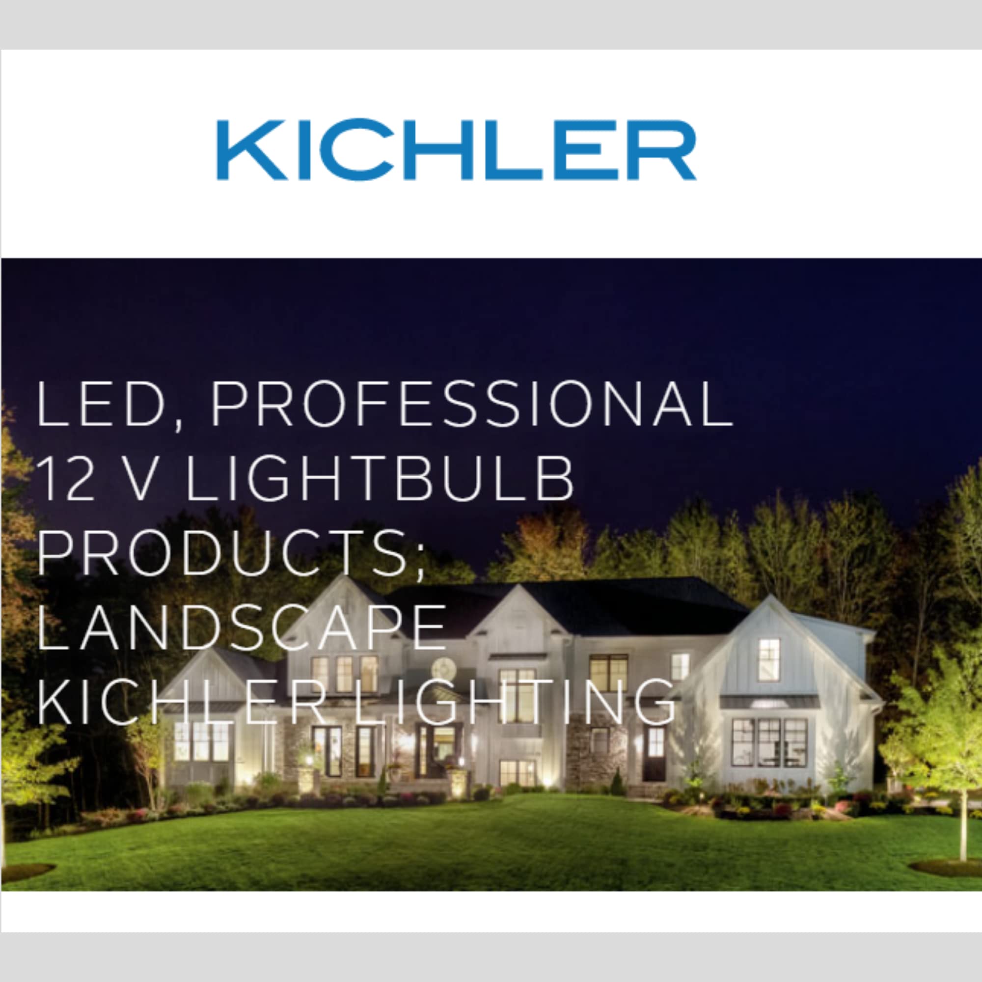 Kichler #12205 5W 12V MR11 Soft White 3000K LED Light Bulb 356L Indoor & Outdoor, Residential & Commercial 6 Count