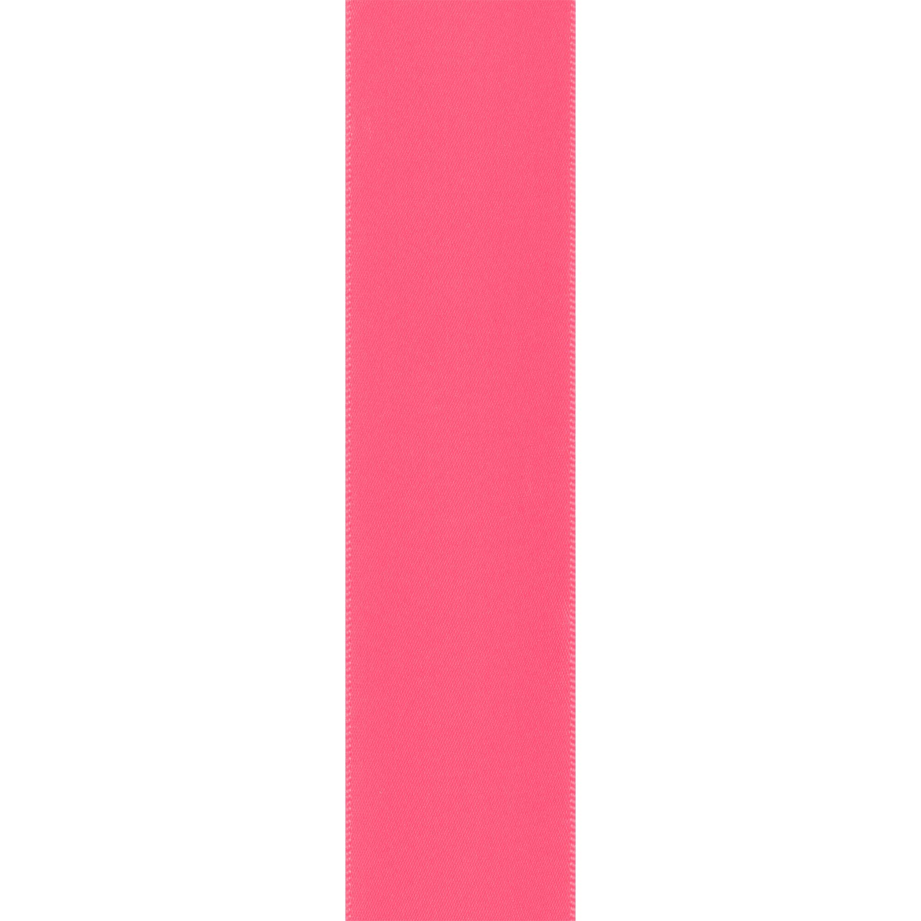 Offray Single Face Satin Craft Ribbon, 1 1/2-Inch x 12-Feet, Shocking Pink