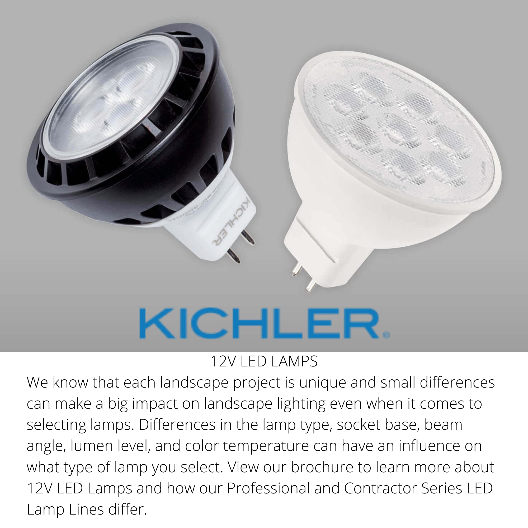 Kichler #12205 5W 12V MR11 Soft White 3000K LED Light Bulb 356L Indoor & Outdoor, Residential & Commercial 6 Count