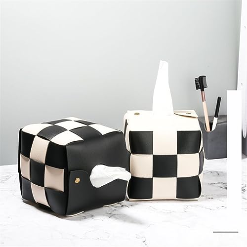 NOTRYA Tissue Box, Household Tissue Box, Paper Holder, Handkerchief Box (Color : Brown)