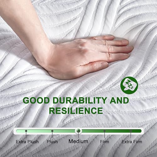 King Size Mattress, 10 Inch Cooling-Gel Memory Foam Bed Mattress in a Box for Back Pain & Pressure Relief, Therapeutic Medium Firm Mattresses, CertiPUR-US Certified (King)