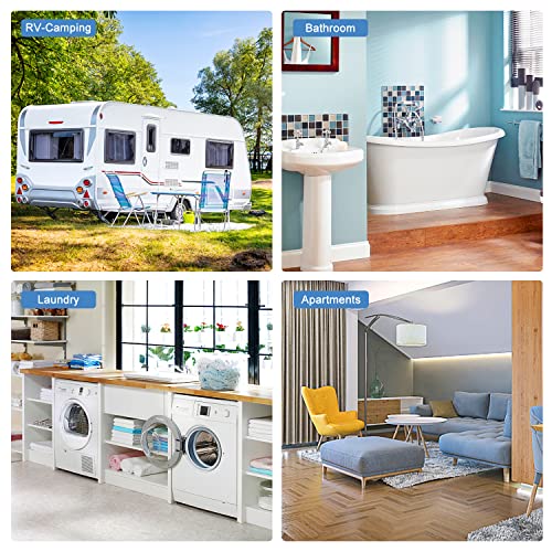 Portable Washing Machine, Mini Twin Tub Laundry Machine lavadora 17lbs Capacity (10lbs Washing & 7lbs Spinning), Portable Washer and Dryer Combo for Apartments, Dorms, with Inlet & Drain Hose, White