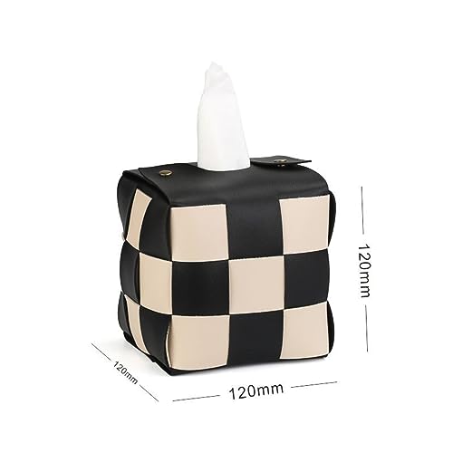 NOTRYA Tissue Box, Household Tissue Box, Paper Holder, Handkerchief Box (Color : Brown)