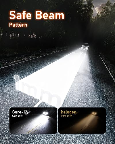 Hikari 2025 25000LM 9006 HB4 LED Bulbs, Fog Light, 45W Upgraded Core-12, High Lumens LED Kit, 6000k Cool White, IP68 Waterproof, Foglight