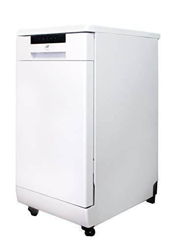 SPT SD-9263WB 18″ Wide Portable Dishwasher with ENERGY STAR, 6 Wash Programs, 8 Place Settings and Stainless Steel Tub – White