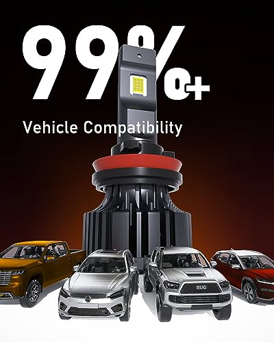 Hikari 2025 25000LM 9006 HB4 LED Bulbs, Fog Light, 45W Upgraded Core-12, High Lumens LED Kit, 6000k Cool White, IP68 Waterproof, Foglight