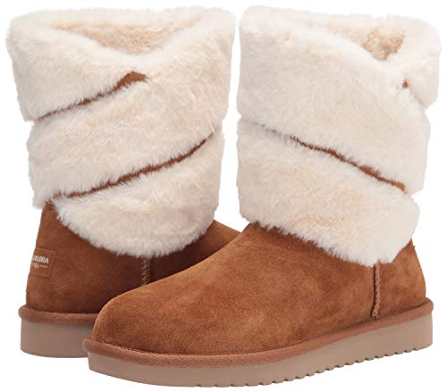 Koolaburra by UGG Women's Dezi Short Boot, CHESTNUT, size 7
