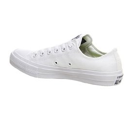 Converse Mens Chuck Taylor All Star Low II White Sneaker - 4 Men - 6 Women