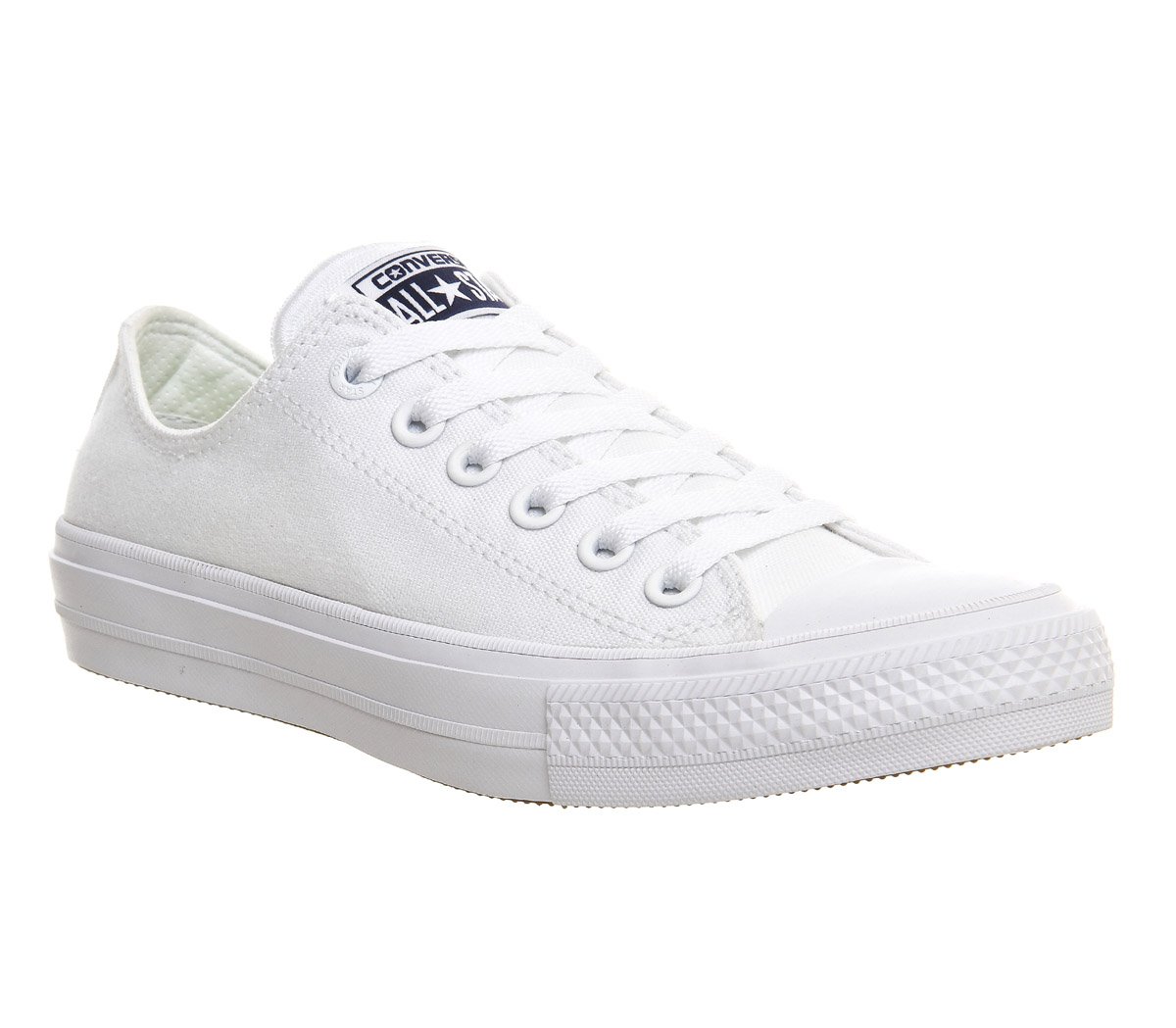 Converse Mens Chuck Taylor All Star Low II White Sneaker - 4 Men - 6 Women