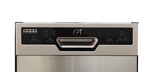 SPT SD-9254SS 18″ Wide Built-In Dishwasher w/Heated Drying, ENERGY STAR, 6 Wash Programs, 8 Place Settings and Stainless Steel Tub – Stainless