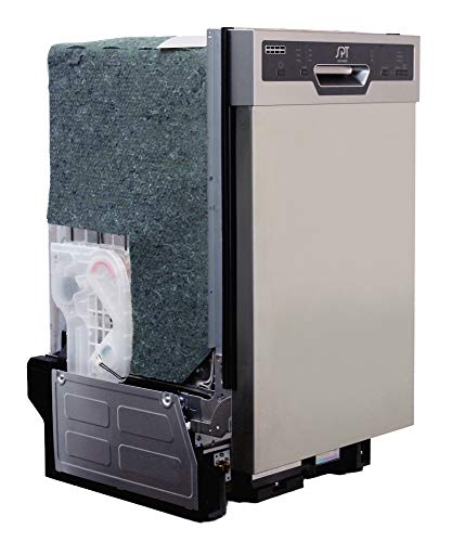 SPT SD-9254SS 18″ Wide Built-In Dishwasher w/Heated Drying, ENERGY STAR, 6 Wash Programs, 8 Place Settings and Stainless Steel Tub – Stainless