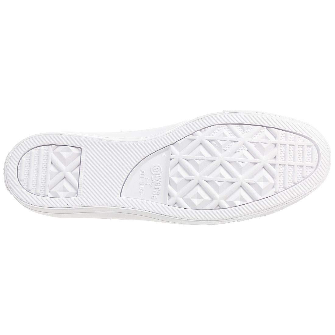 Converse Chuck Taylor All Star Mono Leather Low Top (White, 10.5 M US Women / 8.5 M US Men)