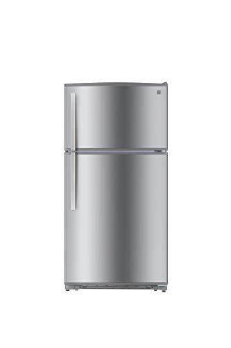 Kenmore Top-Freezer Refrigerator with LED Lighting and 20.8 Cubic Ft. Total Capacity, Stainless Steel