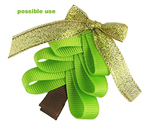 Holiday Christmas Grosgrain Ribbon Set for Gift Package Wrapping, Hair Bow Clip Accessory Making, Crafting, Decoration (60yd(12x5yd) 3/8" Grosgrain Ribbon-Xmas)