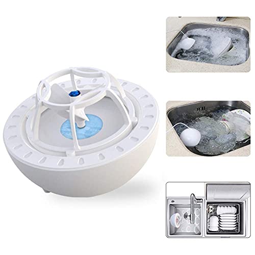 Mini Dishwasher Machine Artificial Wave Design High Pressure Wave Dishwasher,Small Installation-free Dishwasher USB Portable for Washing Fruit Vegetables Tableware Bowl Chopsticks (Blue)