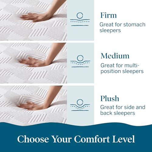 LUCID 10 Inch Memory Foam Mattress - Firm Feel - Infused with Bamboo Charcoal and Gel - Bed in a Box - Temperature Regulating - Pressure Relief - Breathable - King Size
