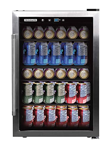 Frigidaire EFMIS155 Beverage Center-126 Cans-Full Stainless Steel, 126-CAN, Stainless