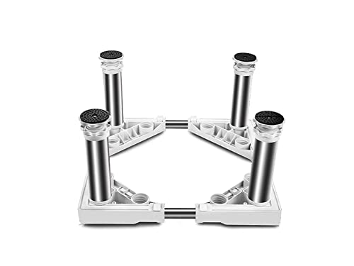 Refrigerator Base Moisture Proof Dishwasher holder stand with Adjustable 4 legs Height 5.9" Air Conditioner Base ice maker High Rack furniture Stainless Steel Base(legs height: 5 ³³/ââ inches)