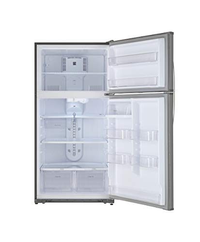 Kenmore Top-Freezer Refrigerator with LED Lighting and 20.8 Cubic Ft. Total Capacity, Stainless Steel