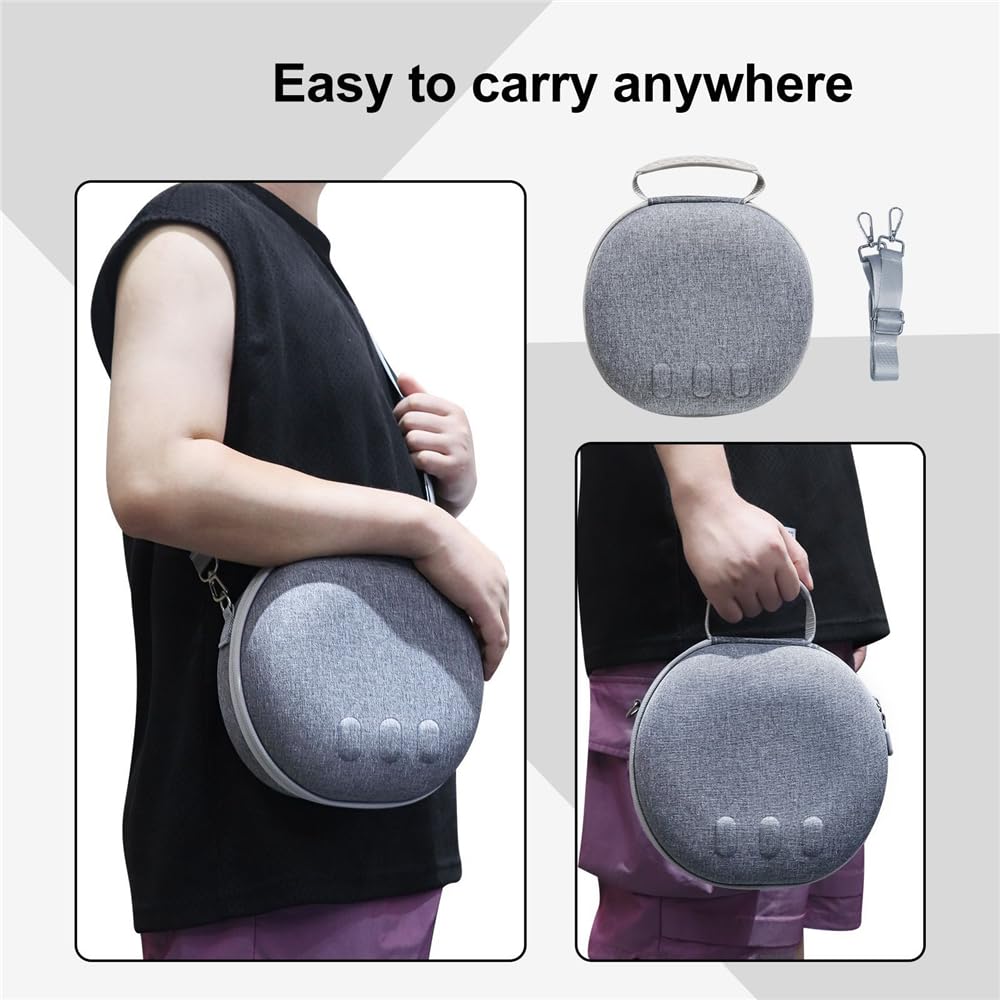 Zhixteu Case for Meta Quest 3, Hard Carrying Case for Meta Quest 3 Accessories, All-in-One Travel Case for VR Headset, Head Strap, Controller Accessories for Meta Quest 3 (grey)