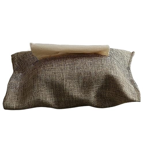Tissue Holder Home Decoration Tissue Box, Car Tissue Holder, Tissue Cover Box, Storage Tissue Bag Dispenser (Color : Brown) (Brown)