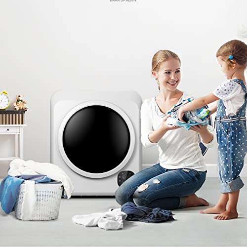 Julimoon 1700W Portable Laundry Dryer, 13.2 lbs Capacity Tumble Dryer with Stainless Steel Tub, Control Panel, Compact Clothes Dryer for Apartments, Home, Dorm, White