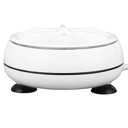Portable Washing Machine Ultrasonic Turbine Washer with 4 Gear Adjustment White for Family US Plug 100-240V(white)