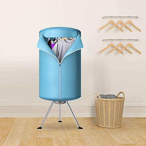 COSTWAY Portable Clothes Dryer, Ventless Laundry Dryer, Hot Drying Machine with Heater for Home & Dorms
