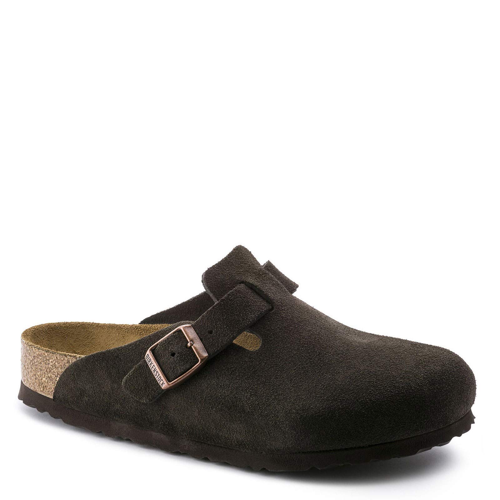 Birkenstock Men's Boston Soft Footbed Clogs, Mocha, Brown, 10-10.5 Women/8-8.5 Men