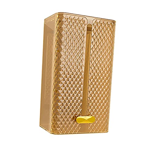 BAWHO Exquisite Tissue Paper Cover, Durable Toilet Paper Dispenser Holder for Table Toilet Paper Dispenser/Light Brown