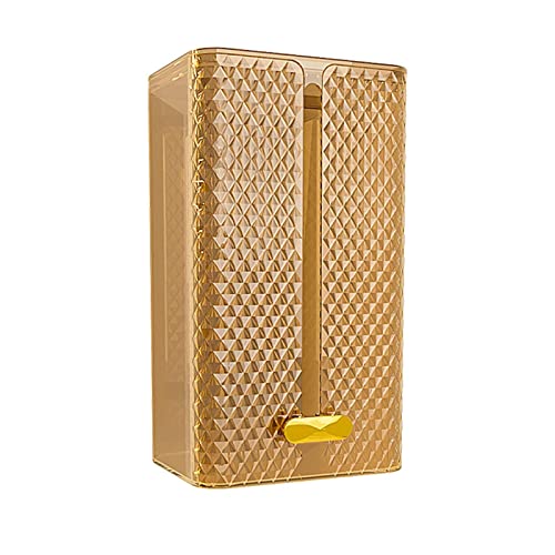 BAWHO Exquisite Tissue Paper Cover, Durable Toilet Paper Dispenser Holder for Table Toilet Paper Dispenser/Light Brown