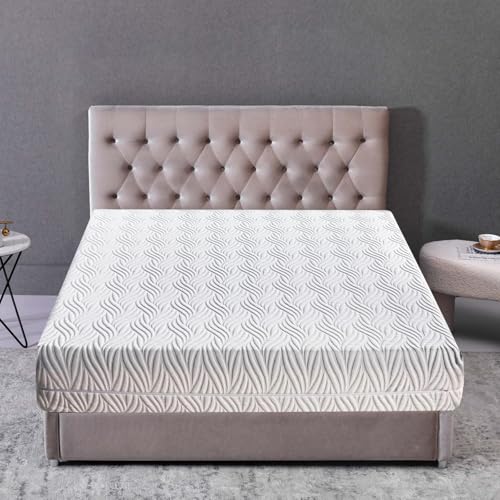 FTOPBTB King Size Mattress, 10 Inch Cooling Gel Memory Foam Mattress Bed in Box for Pressure Relief, Medium Mattress, Fiberglass Free, CertiPUR-US Certified (King)