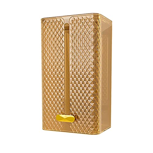 BAWHO Exquisite Tissue Paper Cover, Durable Toilet Paper Dispenser Holder for Table Toilet Paper Dispenser/Light Brown