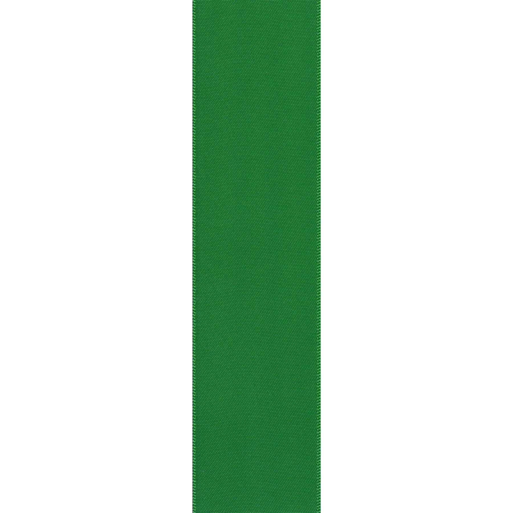 C.R. Gibson 068885 1.5" Wide Single Face Satin Ribbon, Emerald Green, 4 Yds