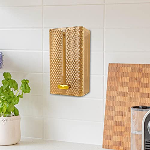BAWHO Exquisite Tissue Paper Cover, Durable Toilet Paper Dispenser Holder for Table Toilet Paper Dispenser/Light Brown