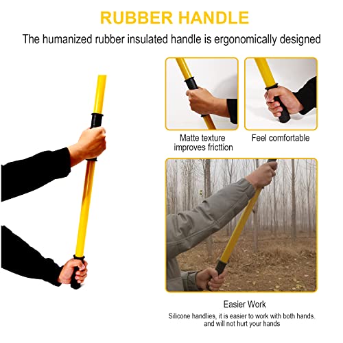 27 Feet Tree Pole Pruner, 2023 Upgraded Gear Manual Branches Trimmer for Garden Tools Loppers Hand Pole Saws Extendable Height with Knives and Storage Pocket