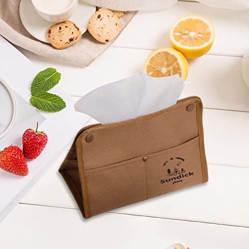 BAWHO Exquisite Tissue Storage Bag Paper Holder Bag Tissue Box Toilet Paper Storage Holder/Brown