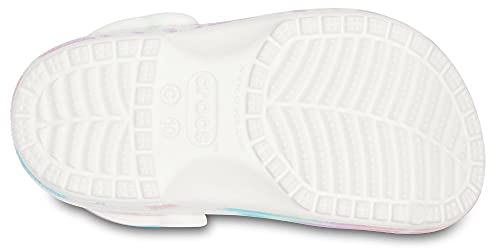 Crocs unisex child Classic Tie Dye Clog, Fresco/Multi, 6 Big Kid