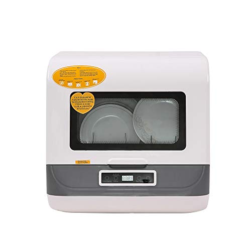 Portable Countertop Dishwasher with Large Capacity, Air Dry Function,3 Washing Programs