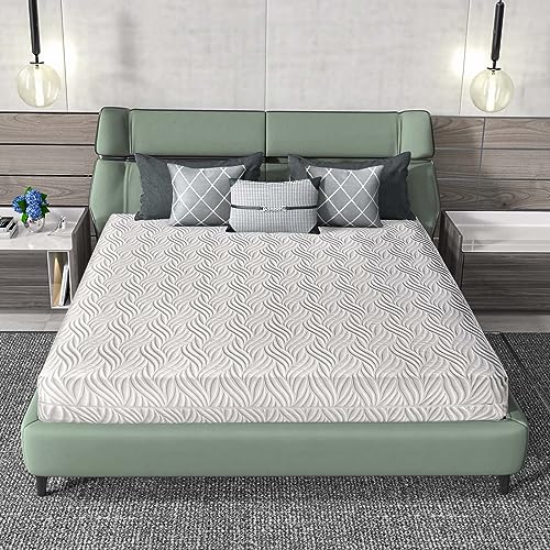 King Size Mattress, 10 Inch Gel Memory Foam Mattresses for Cool Sleep & Pressure Relief, Medium Firm Mattresses in Box, Fiberglass Free, CertiPUR-US Certified (King)