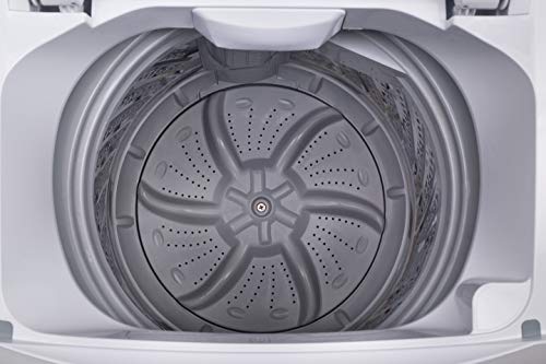 RCA RPW210-C Portable Washer-LED Digital Display Panel-5 Cycles-Top Loading Design-Low Noise Washing Machine, 2.1 cu ft, White