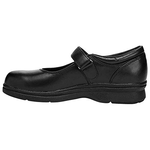 Propét Women's Mary Jane Walker,Black Smooth,7.5 W