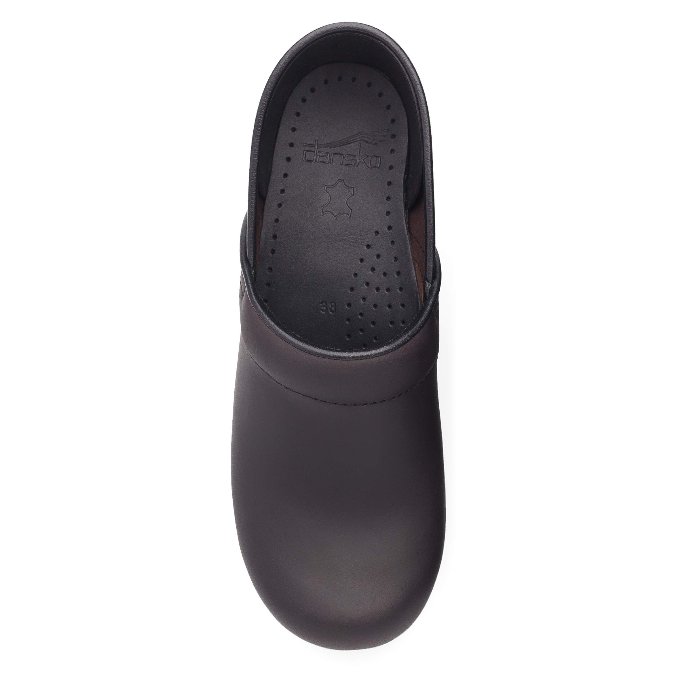 Dansko Women's Professional Antique Brown/Blk Clog 7.5-8 Wide US