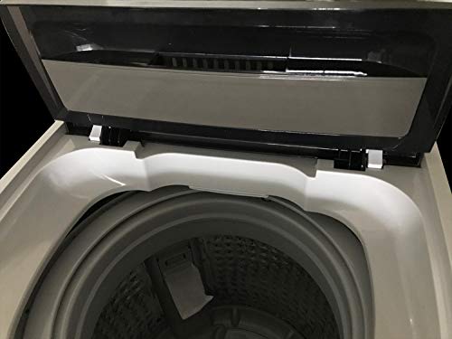 Sonya Full-Automatic Portable Washing Machine Compact Top Load Laundry Washer Spin with Drain Pump, 4 Wash Programs 4 Water Level Selections with LED Display 1.58cu.ft 13 Lbs Capacity, Grey